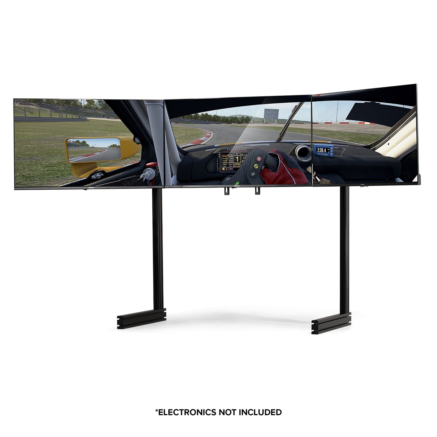 Next Level Racing - Elite Freestanding Triple Monitor Stand - Black Ed ...