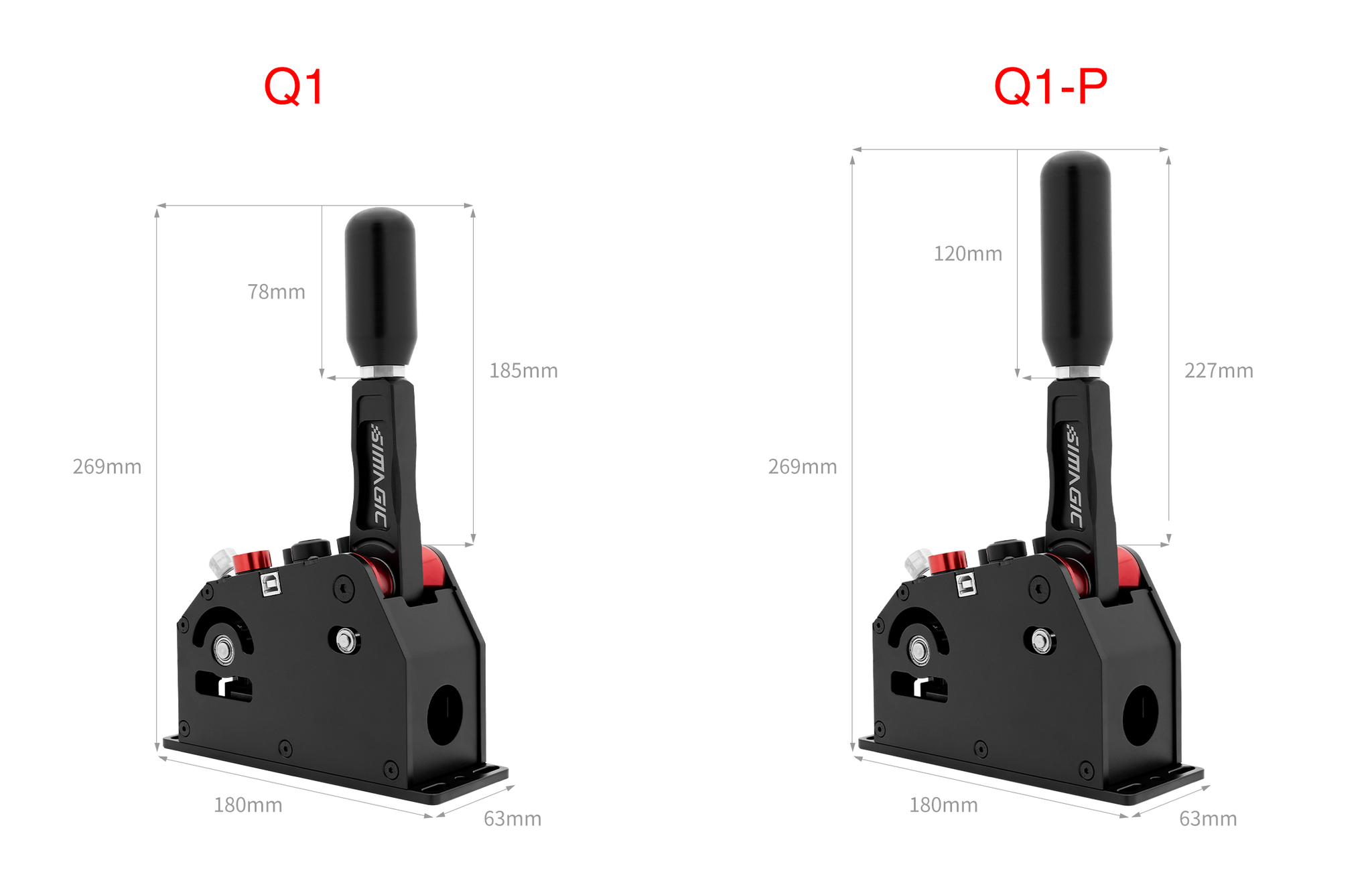 Simagic Q1 Sequential Shifter – EG Evolved Simulator Rigs
