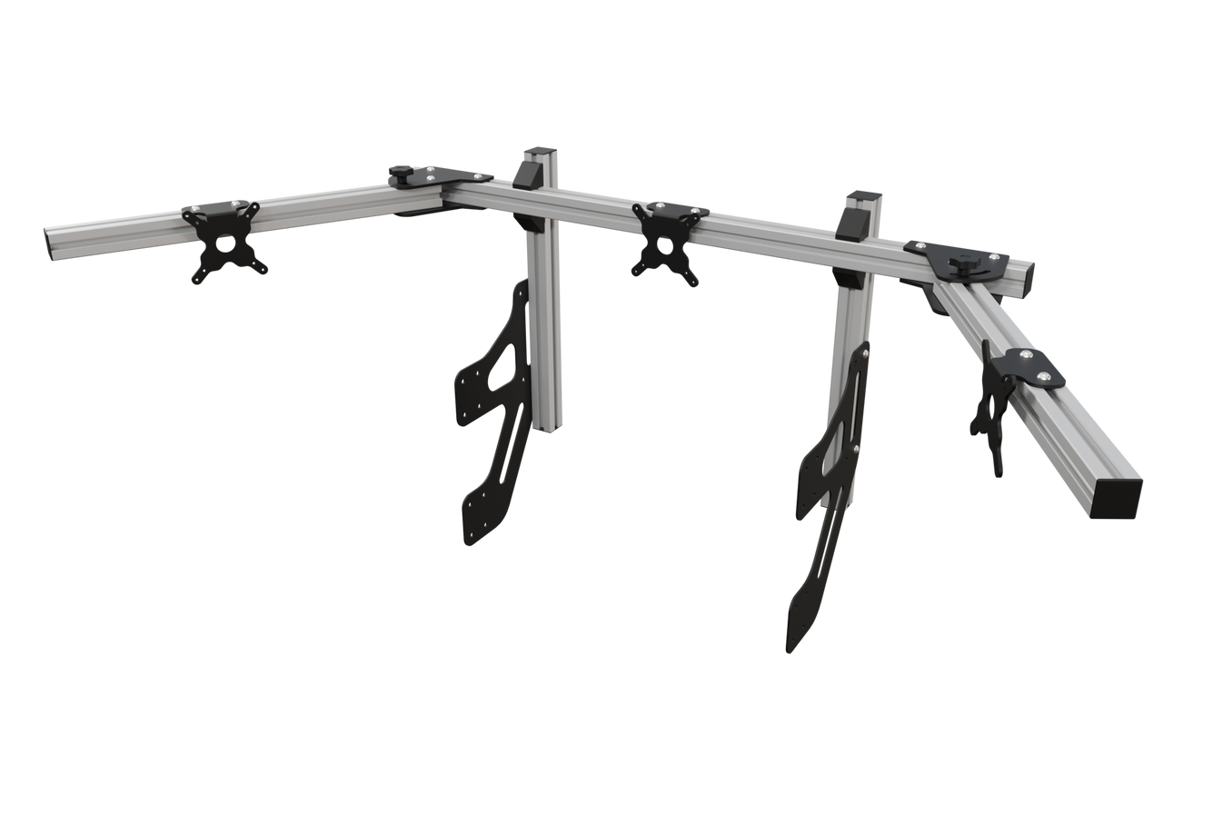 EG-R GT Triple Monitor A-Frame Assembly – EG Evolved Simulator Rigs