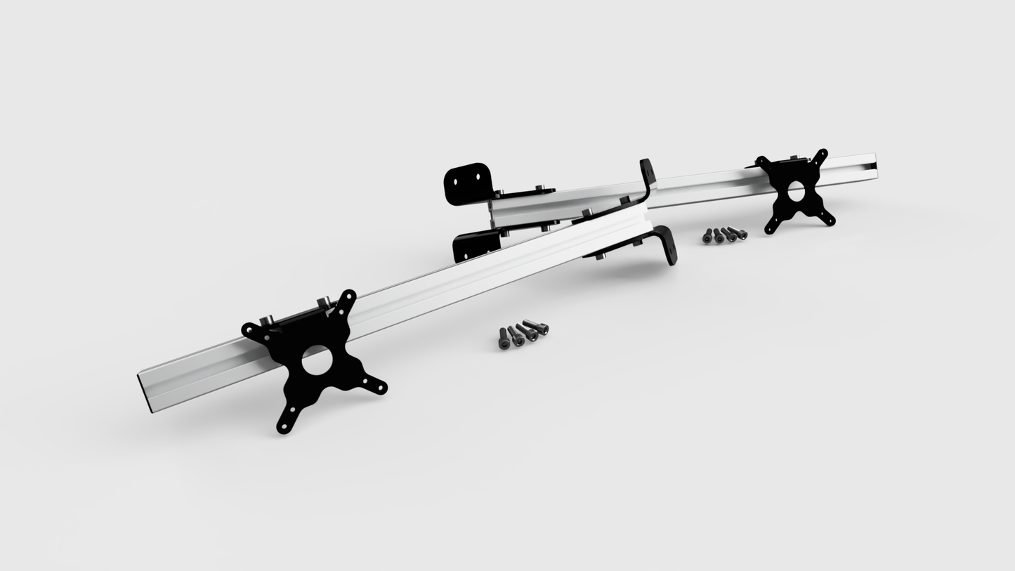 EG-R GT Triple Monitor Extension Arms – EG Evolved Simulator Rigs