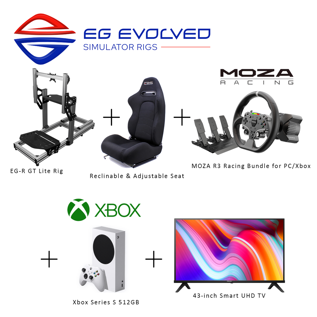 Complete Setup - MOZA R3 Bundle for Xbox – EG Evolved Simulator Rigs