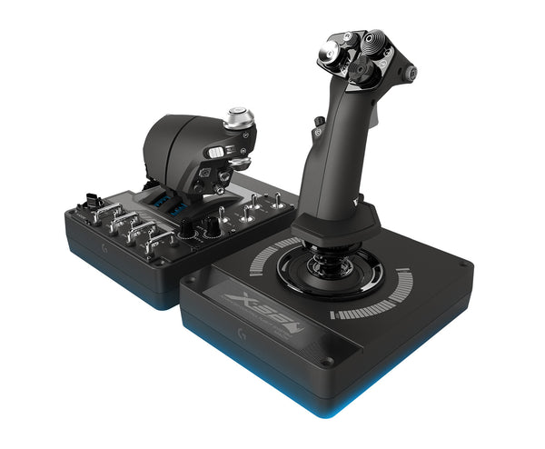 Logitech X56 H.O.T.A.S RGB Throttle and Stick Simulation Controller ...