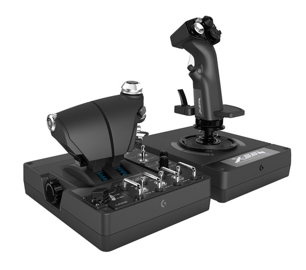 Logitech X56 H.O.T.A.S RGB Throttle and Stick Simulation Controller ...