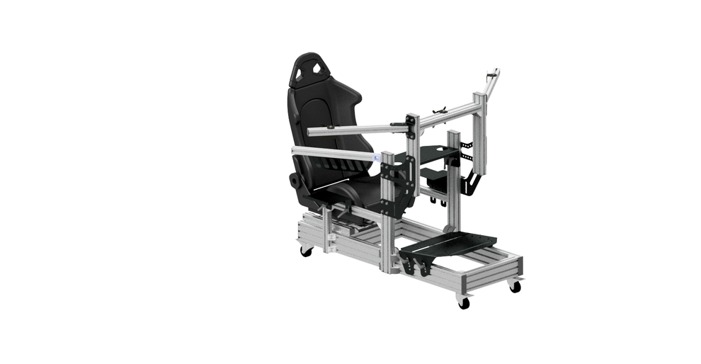 EG-R GTR Triple Monitor Aluminium Rig – EG Evolved Simulator Rigs