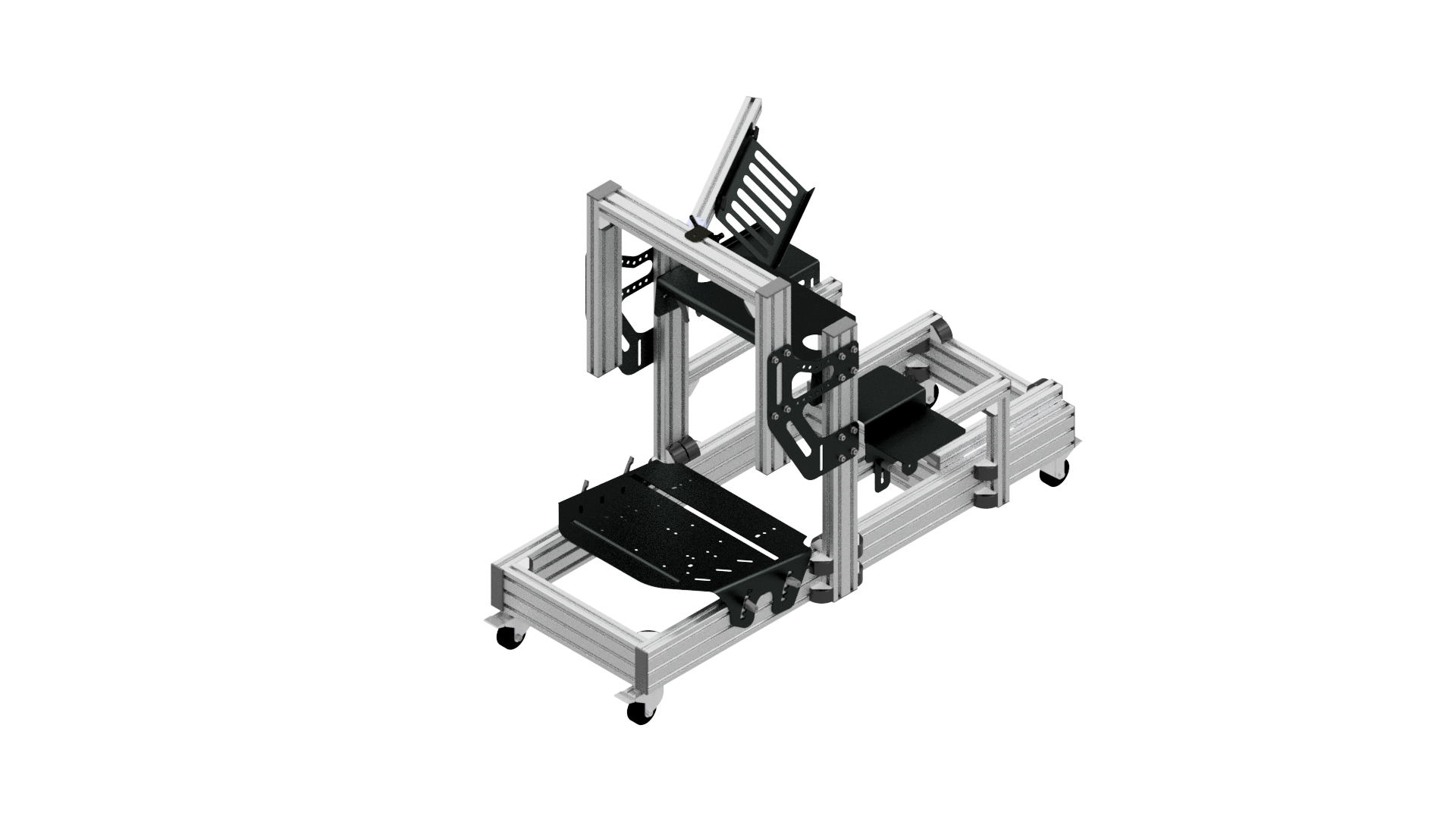 EG-R GTR Single Monitor Aluminium Rig – EG Evolved Simulator Rigs