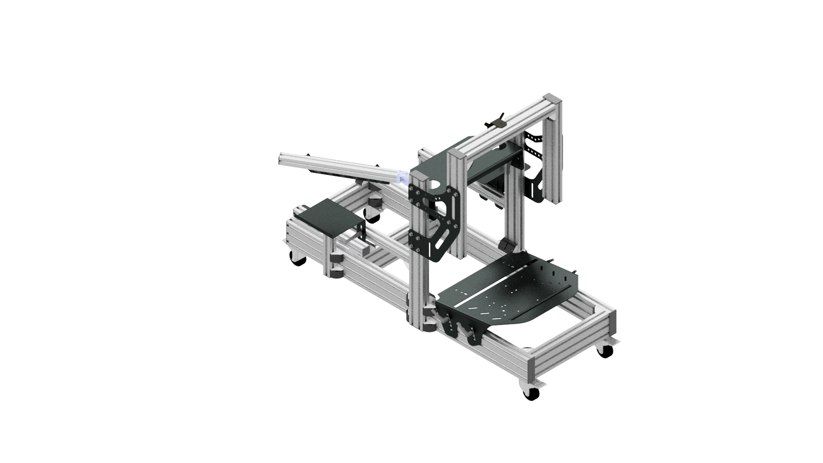 EG-R GTR Single Monitor Aluminium Rig – EG Evolved Simulator Rigs